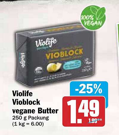 Violife Vioblock Vegane Butter Angebot bei Hit - ProspektGuru.de