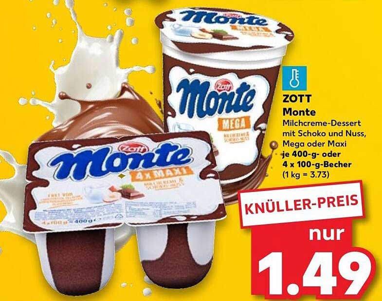 Zott Monte Mega Angebot bei Lidl - ProspektGuru.de