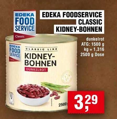 Edeka Foodservice Classic Kidney-Bohnen Angebot bei Handelshof ...