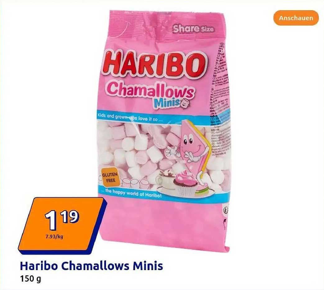Haribo Chamallows Minis Angebot bei Action - ProspektGuru.de