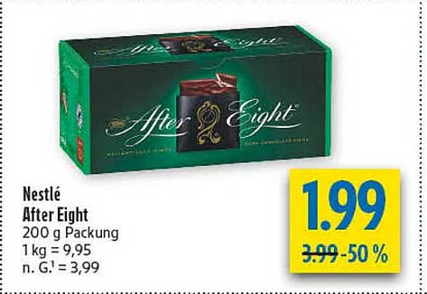 Nestlé After Eight 200 G Packung Angebot bei diska - ProspektGuru.de