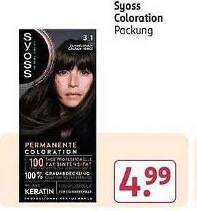 Syoss Coloration Packung Angebot bei Rossmann
