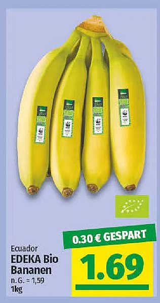 Edeka Bio Bananen Angebot bei NP Discount - ProspektGuru.de