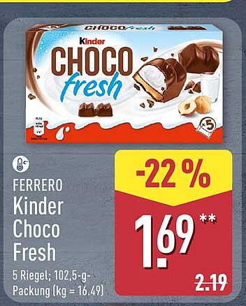 Ferrero Kinder Choco Fresh Angebot bei Aldi Nord - ProspektGuru.de