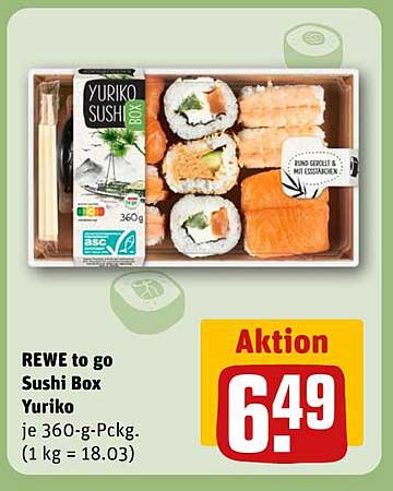 Rewe To Go Sushi Box Yuriko Angebot bei REWE Kaufpark