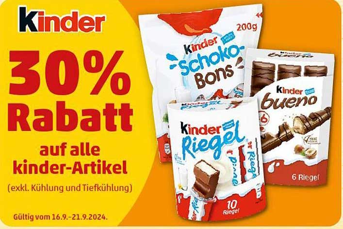 Kinder Riegel Angebot bei Penny
