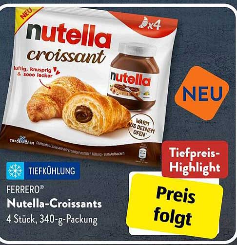 Nutella-Croissants Angebot bei Aldi Süd