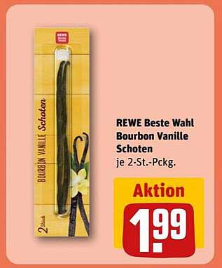 Rewe Beste Wahl Bourbon Vanille Schoten Angebot bei REWE Center