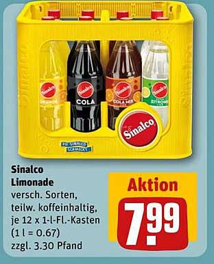 Sinalco Limonade Angebot bei REWE Center