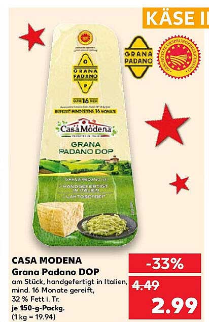 Casa Modena Grana Padano Dop Angebot bei Kaufland