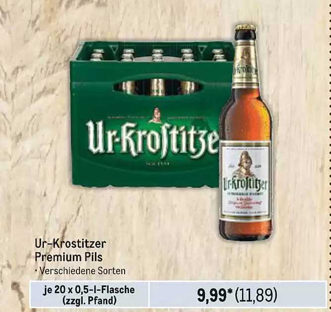Ur-Krostitzer Premium Pils Angebot bei METRO - ProspektGuru.de
