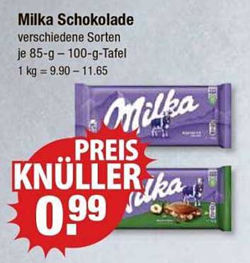 Milka Extra Tafel 8 Verschiedene Sorten Angebot bei tegut - ProspektGuru.de