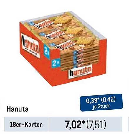 Hanuta Angebot bei METRO