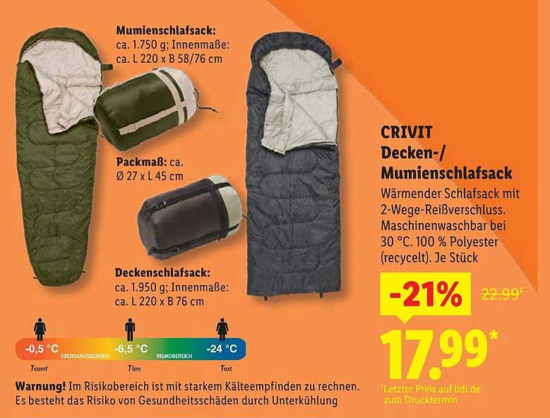 Lidl Schlafsack Mit Fen