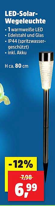Led-Solar-Wegeleuchte Angebot bei Thomas Philipps - ProspektGuru.de