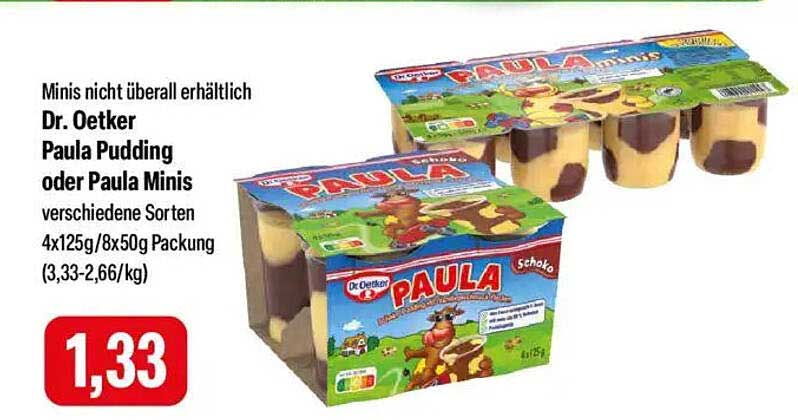 Dr. Oetker Paula Pudding Oder Paula Minis Angebot bei Feneberg