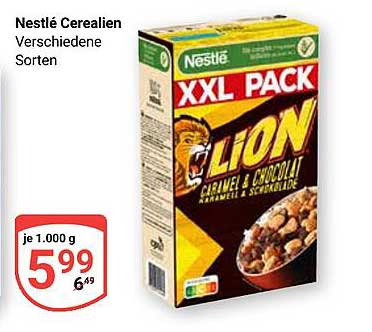 Nestlé Cerealien Angebot bei Globus