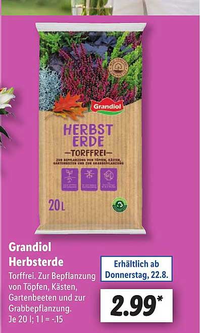 Grandiol Herbsterde Angebot bei Lidl - ProspektGuru.de