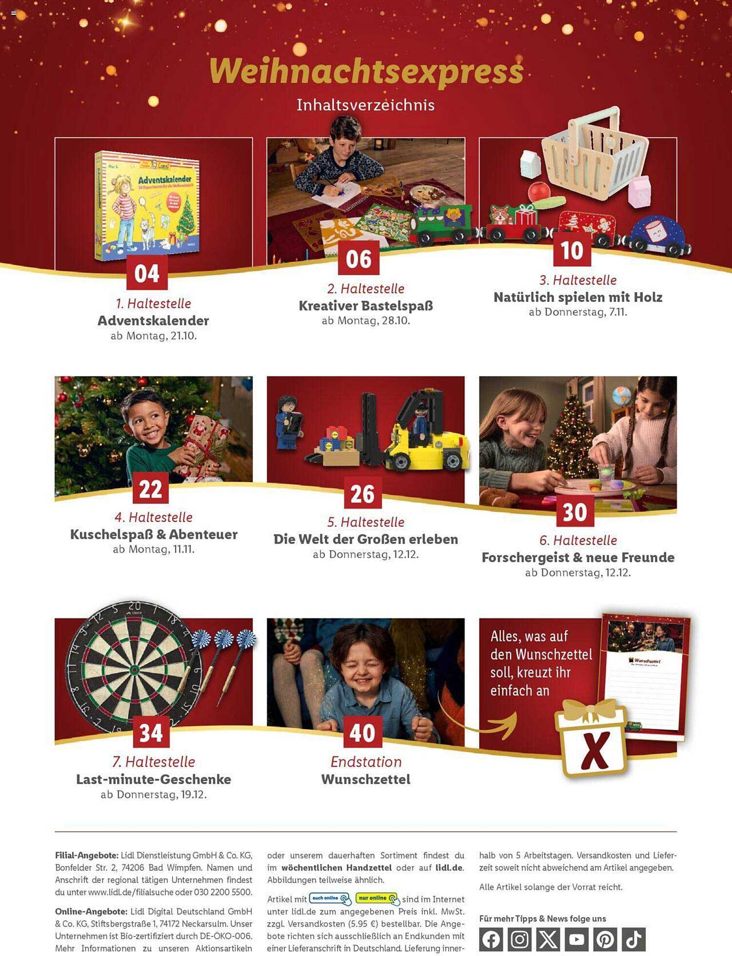 Lidl Adventskalender 2023 Gewinnspiel