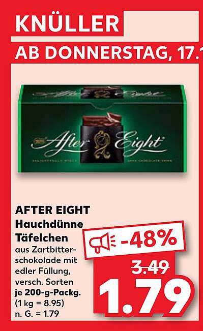 After Eight Hauchdünne Täfelchen Angebot bei Kaufland