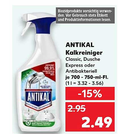 Antikal Kalkreiniger Angebot bei Kaufland
