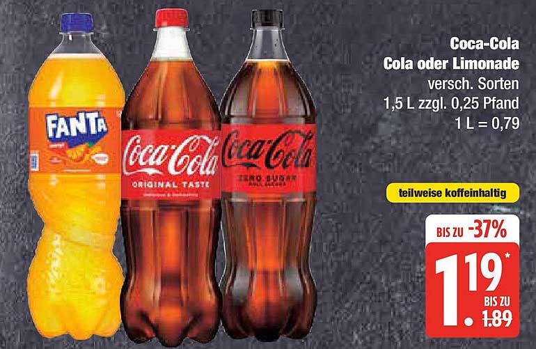 Coca-Cola Cola Oder Limonade Angebot bei Marktkauf