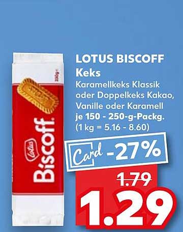 Lotus Biscoff Keks Angebot bei Kaufland - ProspektGuru.de