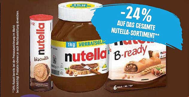 Nutella Angebot bei E-Center