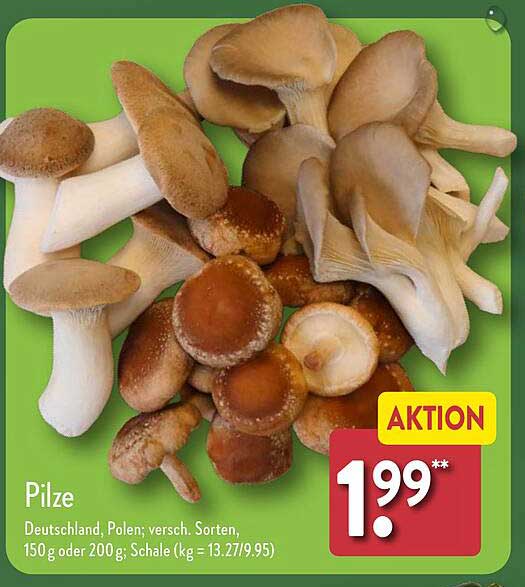 Pilze Angebot bei Aldi Nord - ProspektGuru.de