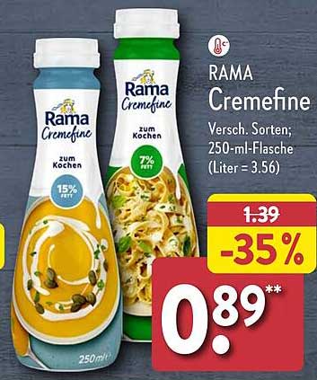 Rama Cremefine Angebot bei Aldi Nord - ProspektGuru.de