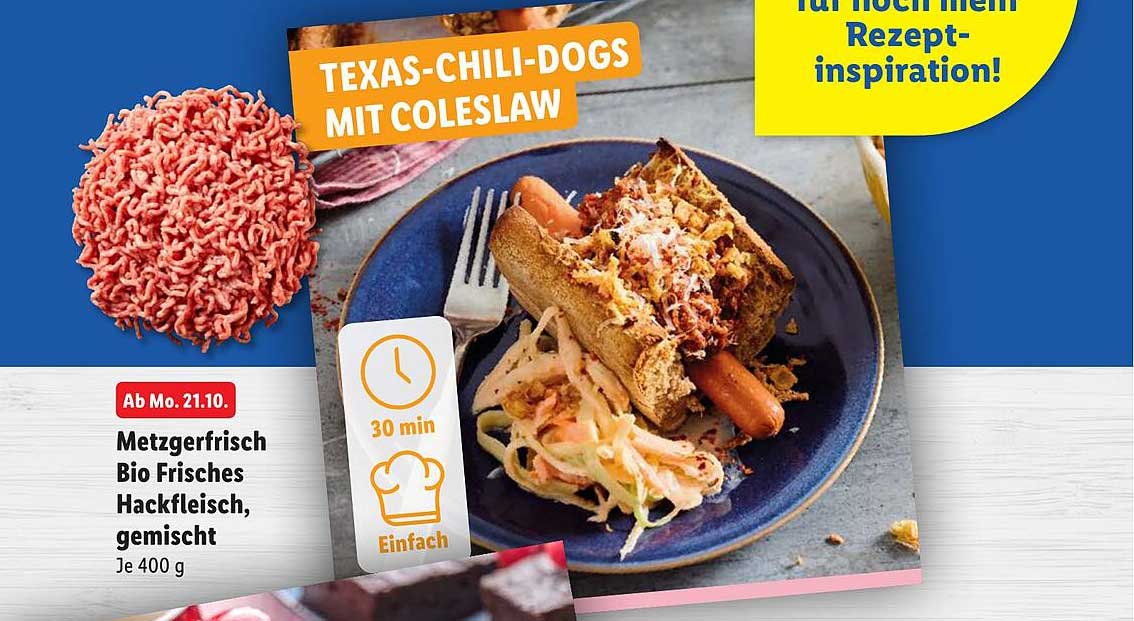 Texas-Chili-Dogs Mit Coleslaw Angebot bei Lidl - ProspektGuru.de
