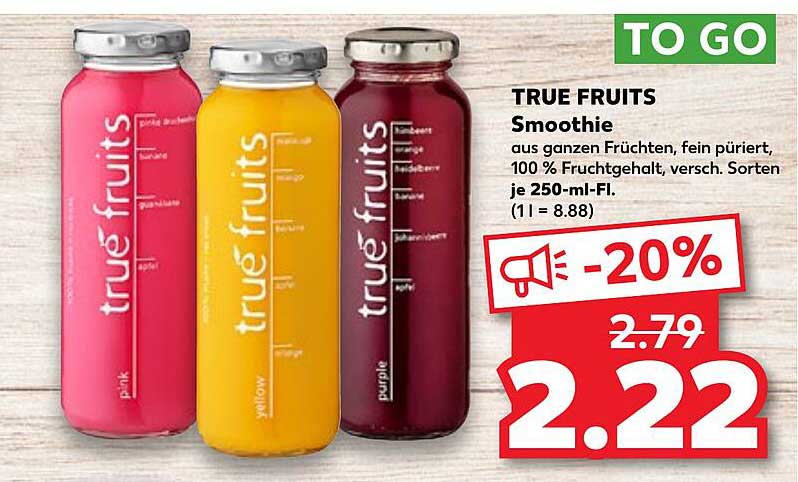 True Fruits Smoothie Angebot bei Kaufland