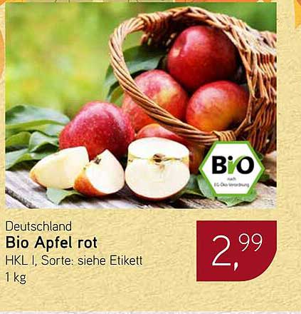 Bio Apfel Rot 1 Kg Angebot bei Dornseifer - ProspektGuru.de