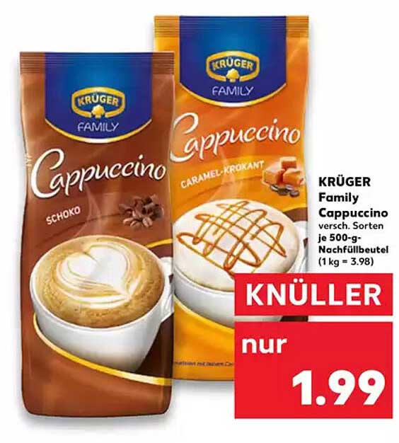 Wunderbar Krger Cappuccino Angebot Bildnull