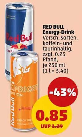 Red Bull Energy-Drink Angebot bei Penny