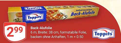 Back-Alufolie Toppits 6 M Angebot bei Globus - ProspektGuru.de