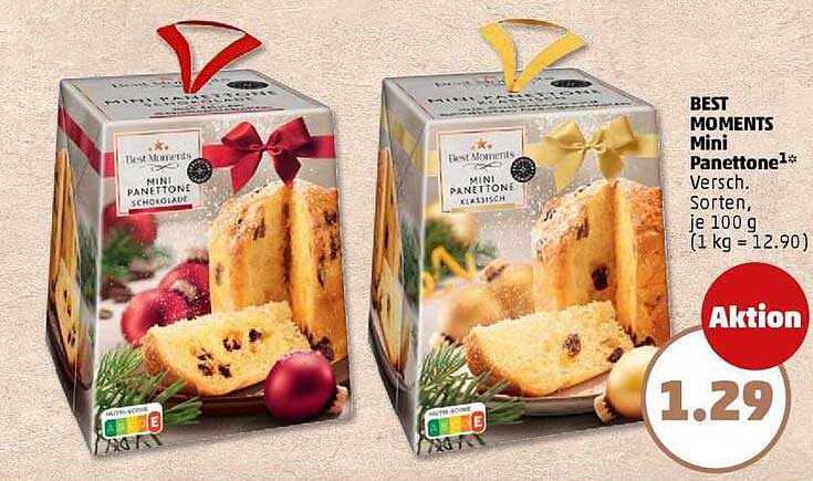 Best Moments Mini Panettone - Verschiedene Sorten Angebot bei Penny ...