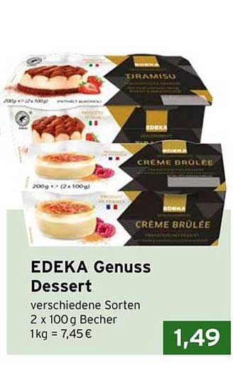 Edeka Genuss Dessert In Verschiedenen Sorten Angebot bei CAP Markt ...