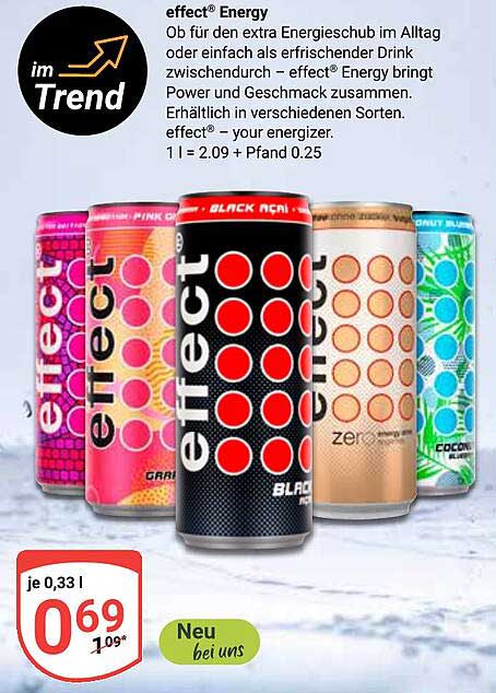 Effect® Energy Drink - Erfrischung Und Power In Einer Dose Angebot bei ...