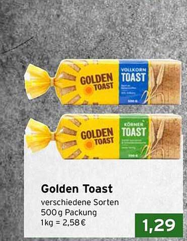 Golden Toast Verschiedene Sorten 500 G Packung Angebot bei AEZ ...