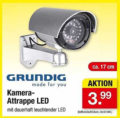Kamera-Attrappe Led Mit Dauerhaft Leuchtender Led Angebot bei ...