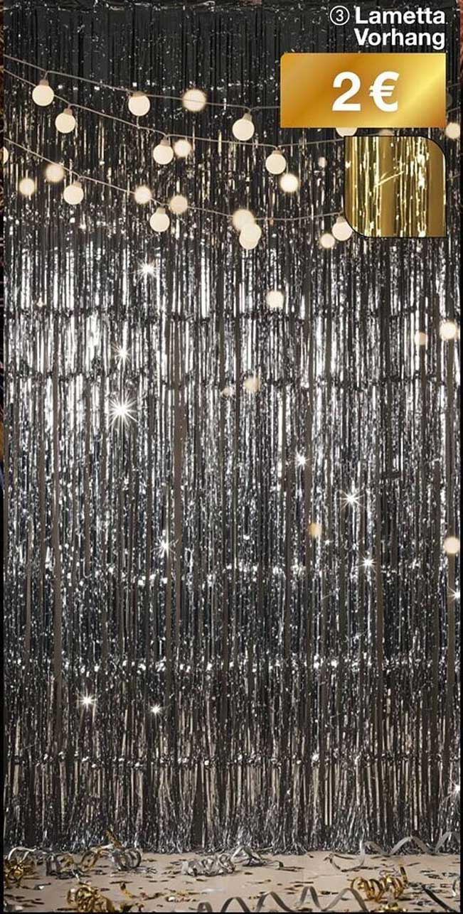 Lametta Vorhang Angebot bei Woolworth - ProspektGuru.de