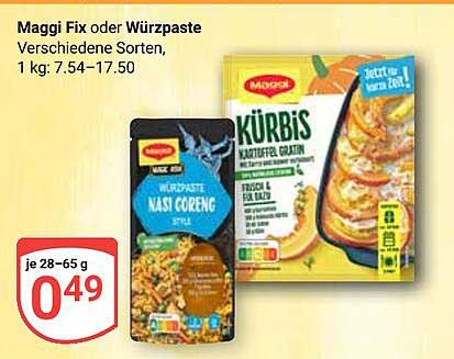 Maggi Fix - Verschiedene Sorten Im Angebot Angebot bei Zimmermann ...