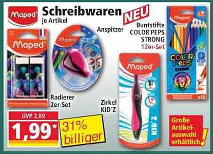 Maped Schreibwaren - Jetzt Entdecken! Angebot bei Norma - ProspektGuru.de