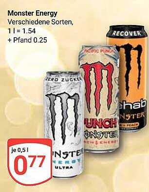 Monster Energy - Verschiedene Sorten Angebot bei Globus - ProspektGuru.de