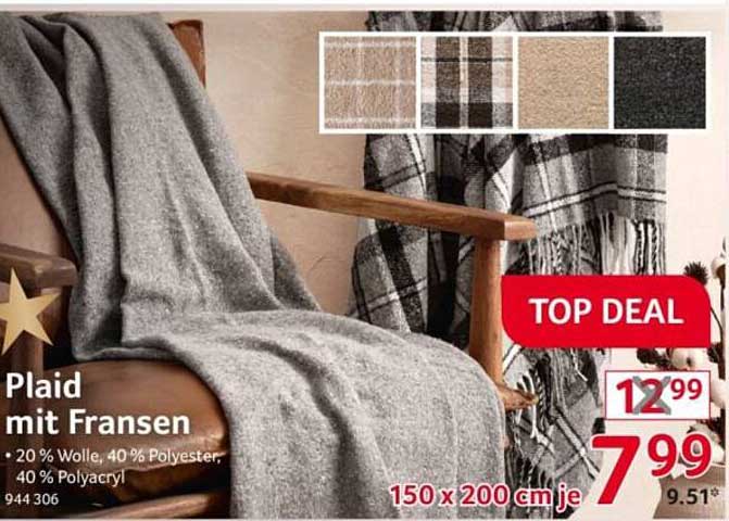 Plaid Mit Fransen Angebot bei Selgros - ProspektGuru.de