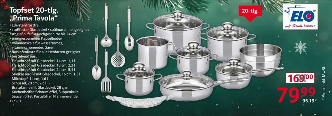 Topfset 20-Tlg. "Prima Tavola" Angebot bei Selgros - ProspektGuru.de