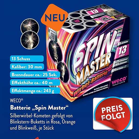 Weco Feuerwerk Mix Master Brokat-Effekt-Batterie Angebot bei Thomas ...