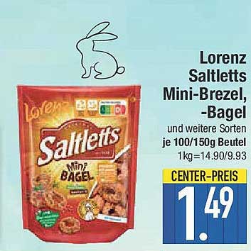 Lorenz Saltletts Mini-Brezel, -Bagel Angebot bei E-Center - ProspektGuru.de
