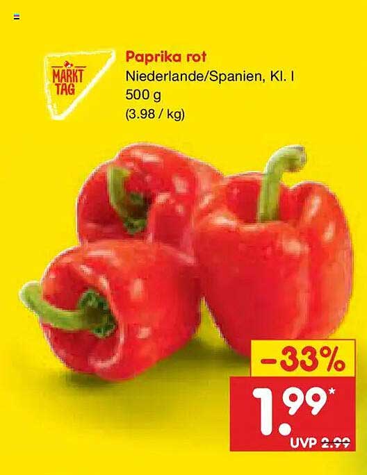 Paprika Rot Kcal